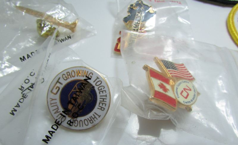 CN Rail Patch & Pin Lot - Circa 1990's