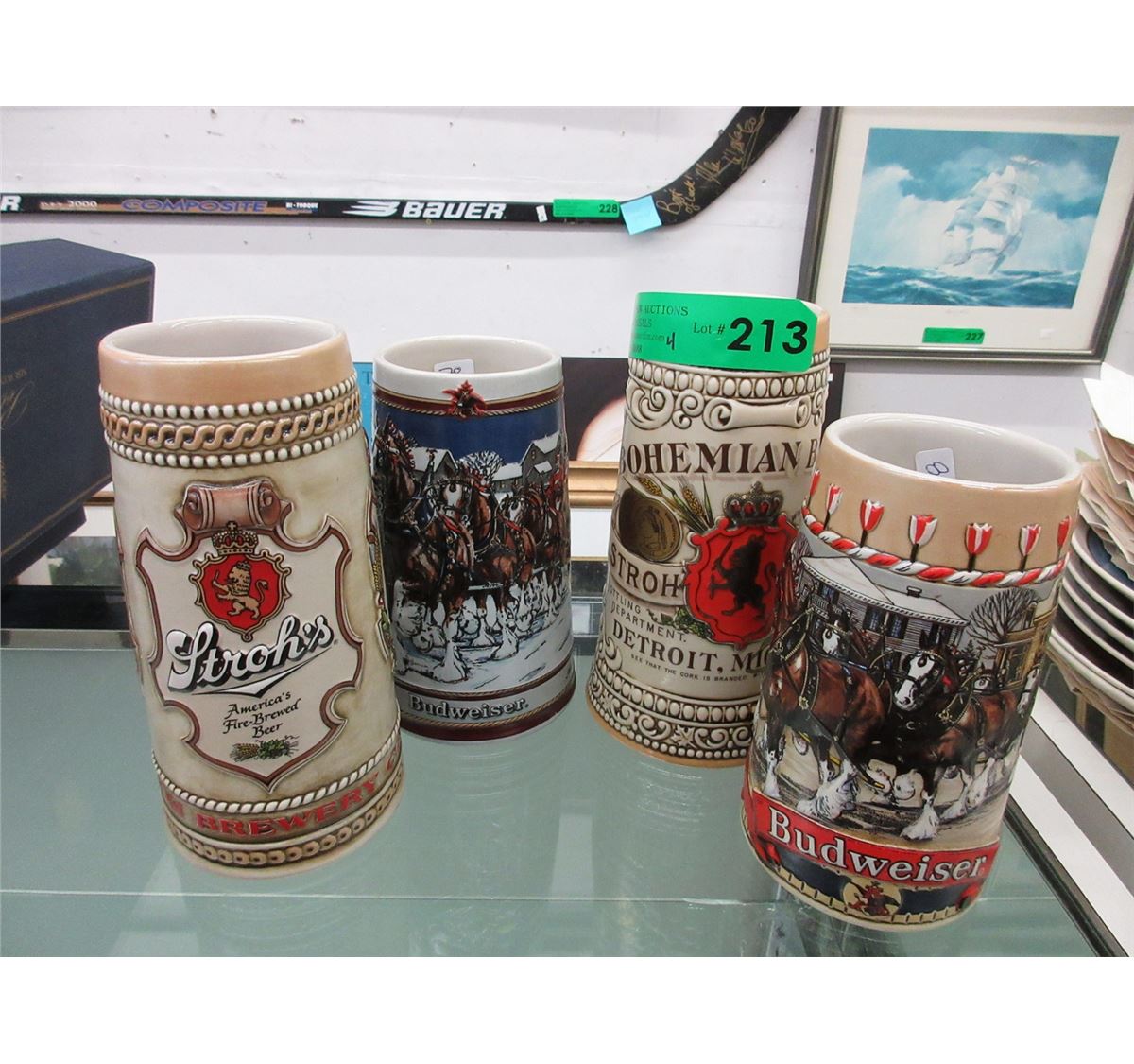 4 Collectible tankards