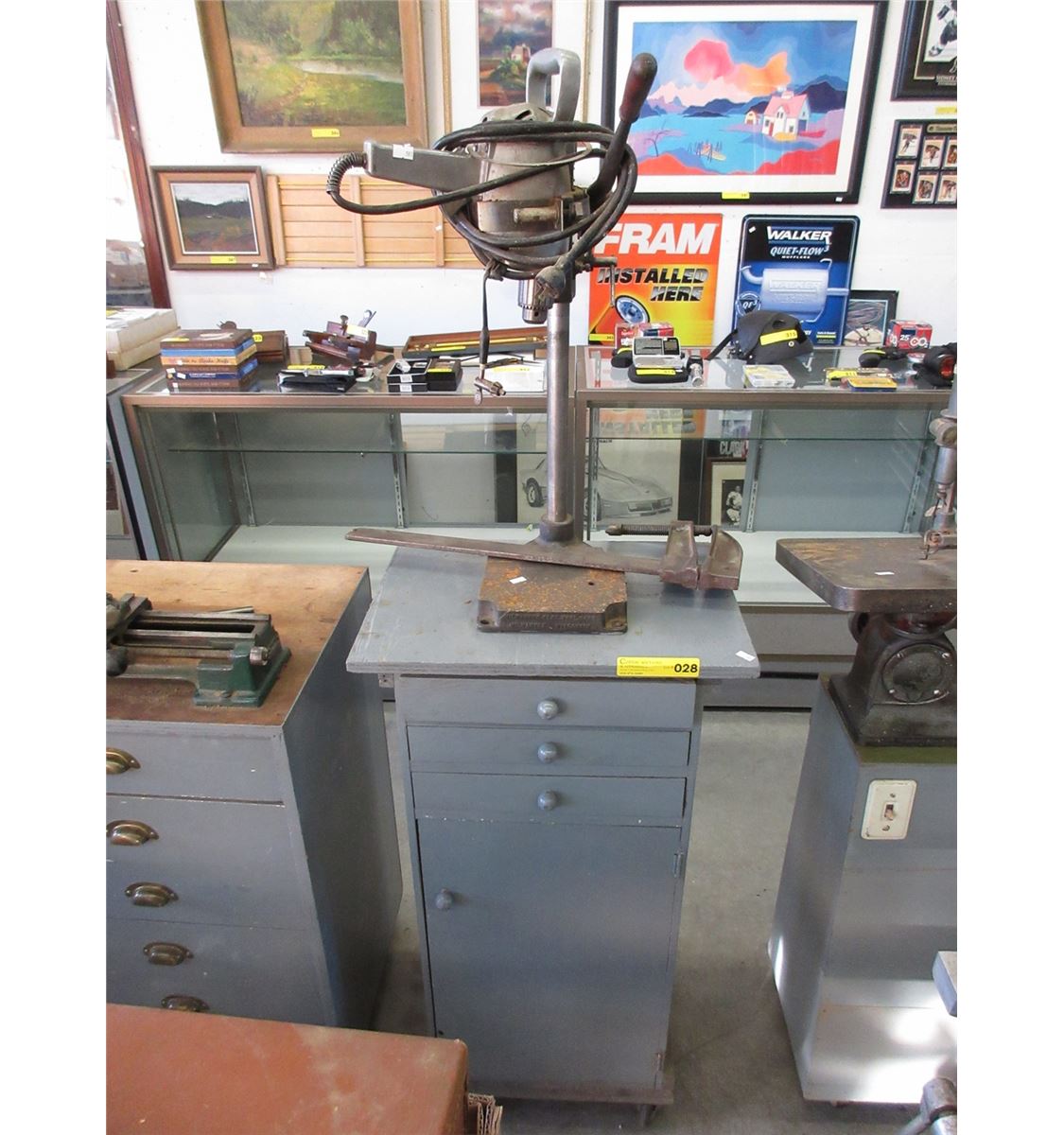 Used drill press on stand