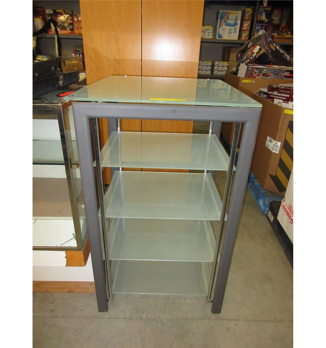 Used glass display stand