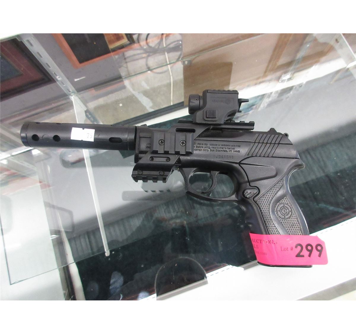 Crosman pellet gun with laser sight