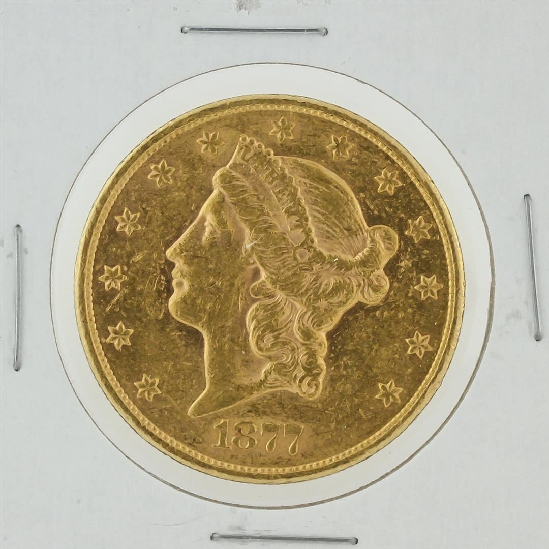 1877-S $20 Liberty Head Double Eagle Gold Coin