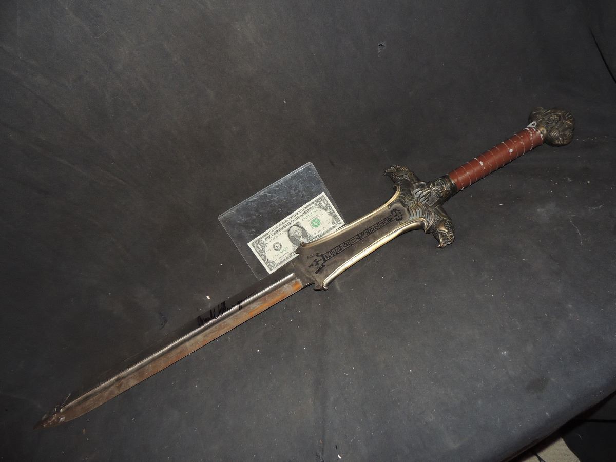 CONAN THE BARBARIAN ATLANTEAN SWORD SIGNED BY ARNOLD SCHWARZENEGGAR