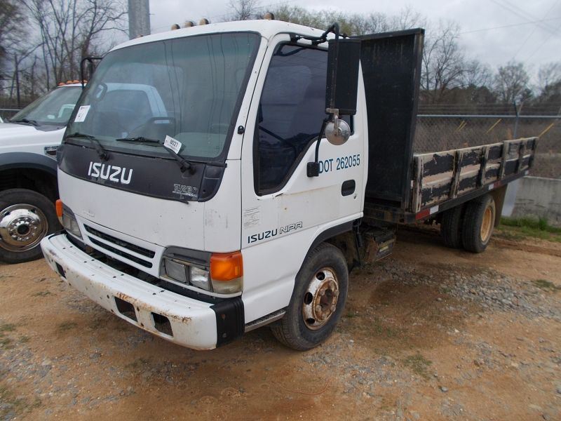 1996 ISUZU NPR S/A FLATBED TRUCK, S/N JALB4B1K0T7006867, DIESEL ENG, A/T, 15' FLATBED W/REMOVABLE SI