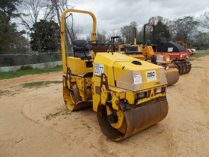 RAMMAX CH-4900 TANDEM VIBRATORY ROLLER, S/N Y0002027, 47" SMOOTH DRUMS ...