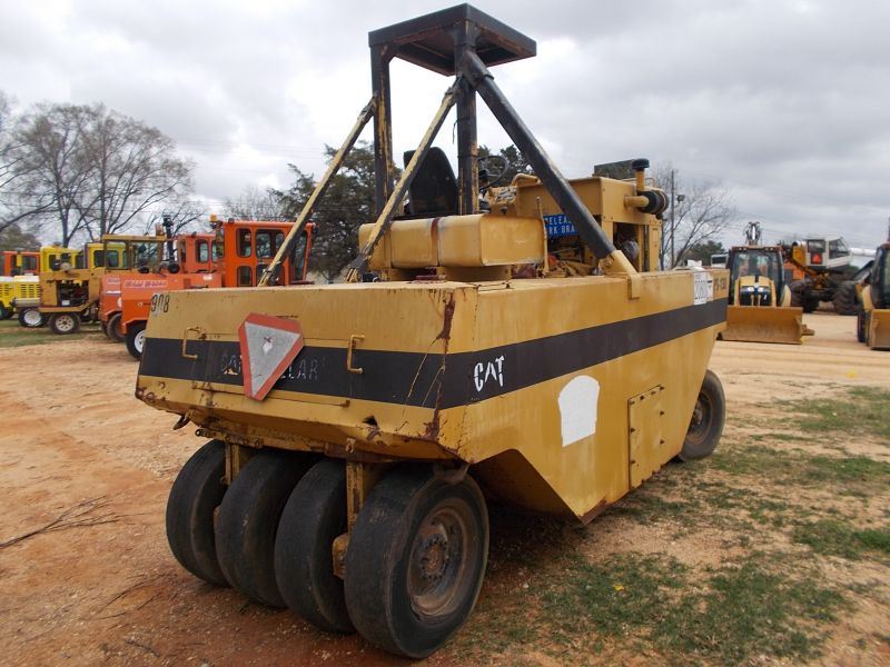 CAT PS130 PNEUMATIC ROLLER, S/N 7ND00286, 9 WHEELED, PERKINS DIESEL ENG ...