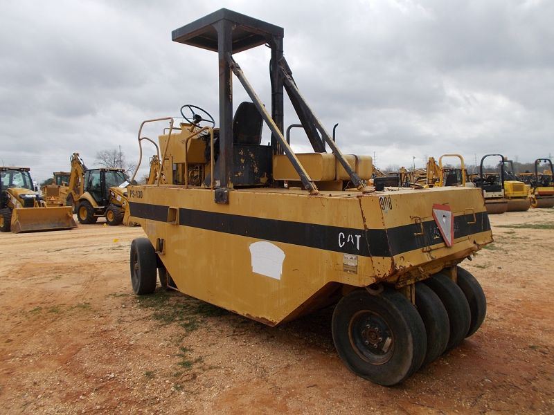 CAT PS130 PNEUMATIC ROLLER, S/N 7ND00286, 9 WHEELED, PERKINS DIESEL ENG ...