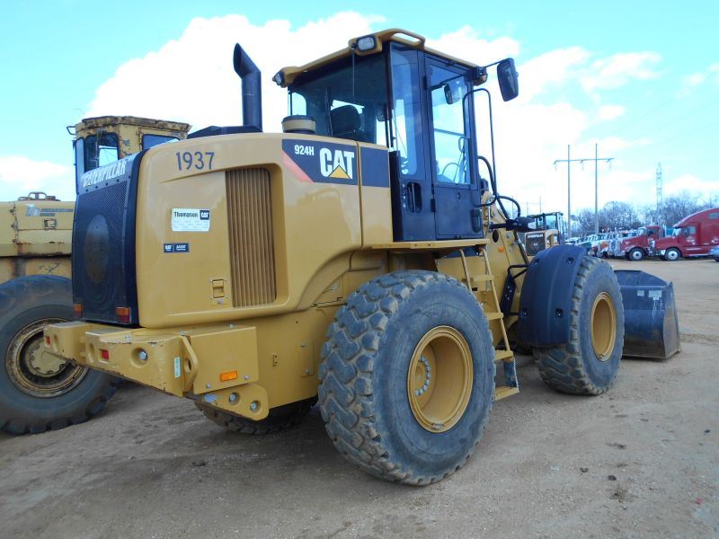 CAT 924H WHEEL LOADER, S/N HXC01937 (10 YR) GP BUCKET, FORKS, HYDRAULIC ...