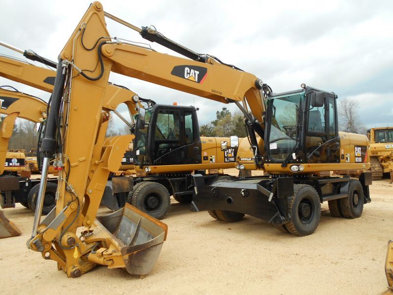 CAT M318D WHEELED HYDRAULIC EXCAVATOR, S/N D8W00785 (12 YR) 9' 3" STICK ...