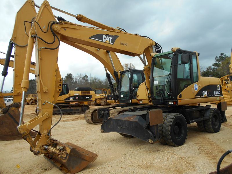 CAT M316C HYDRAULIC WHEELED EXCAVATOR, S/N BDX00447 (04 YR) 8' 8" STICK ...