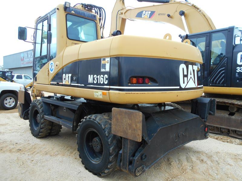 CAT M316C HYDRAULIC WHEELED EXCAVATOR, S/N BDX00447 (04 YR) 8' 8" STICK ...