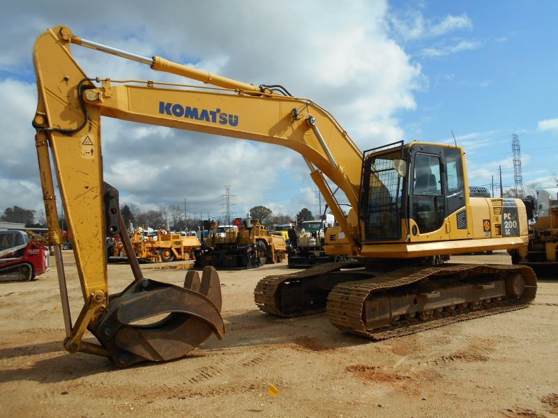 KOMATSU PC200LC-8 HYDRAULIC EXCAVATOR, S/N A90057 (12 YR) 9'6" STICK ...