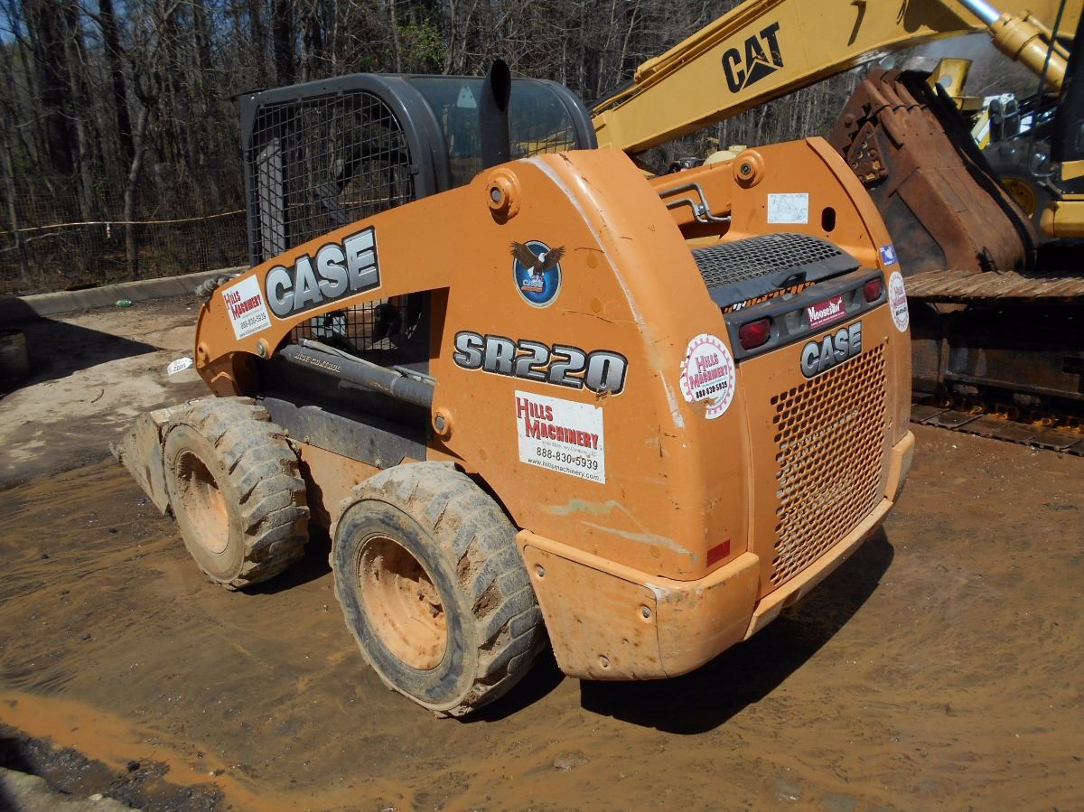 CASE SR220 SKID STEER LOADER, S/N NBM432151, (11 YR) GP BUCKET, CANOPY ...