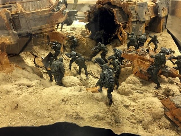 Halo 3 Believe Campaign Diorama Sections Large Display