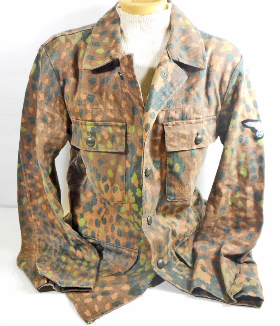 GERMAN NAZI WAFFEN SS CAMOUFLAGE DOT PATTERN COMBAT JACKET