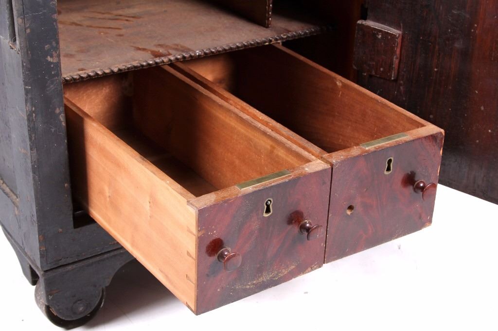 Sargent & Greenleaf Metal Antique Safe