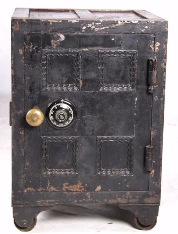 Sargent & Greenleaf Metal Antique Safe