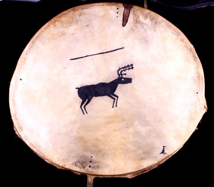 Northwest Coast Native American Ceremonial Drum