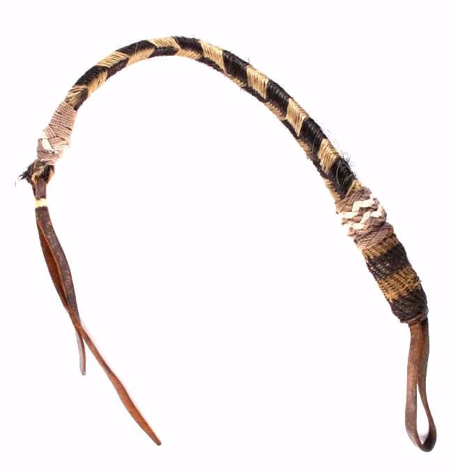 Crow Horse Hair Braided Riding Quirt c. 1890
