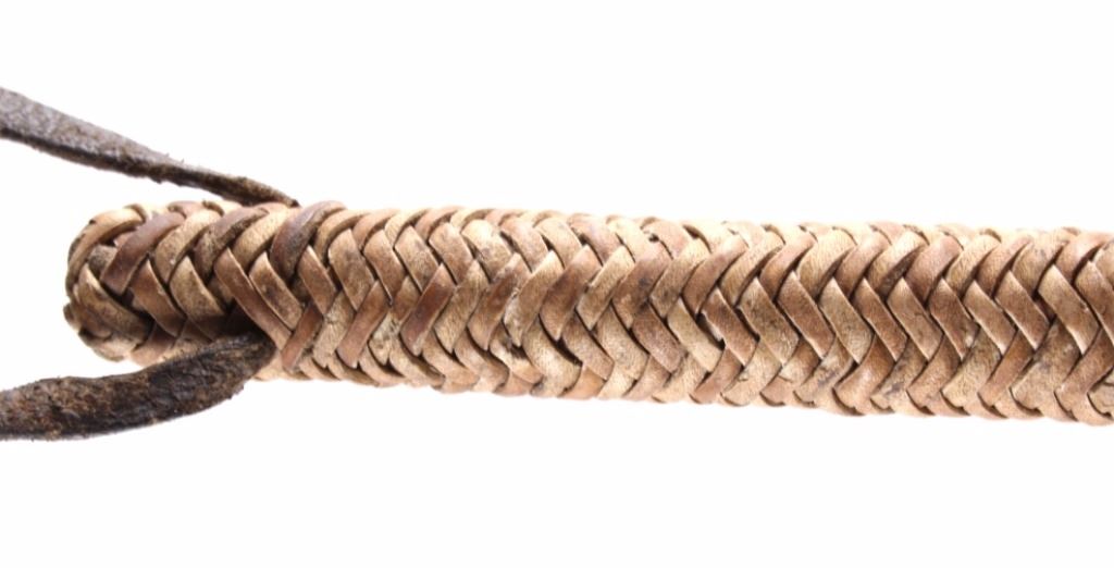 Antique Montana Cowboy Braided Rawhide Quirt