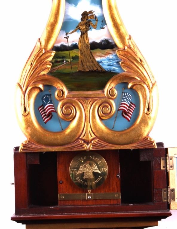 Eurich & Romeo Bicentennial Lyre Clock
