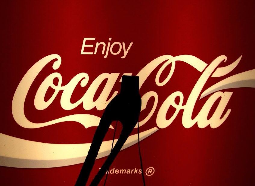 Large Coca Cola Lighted Clock