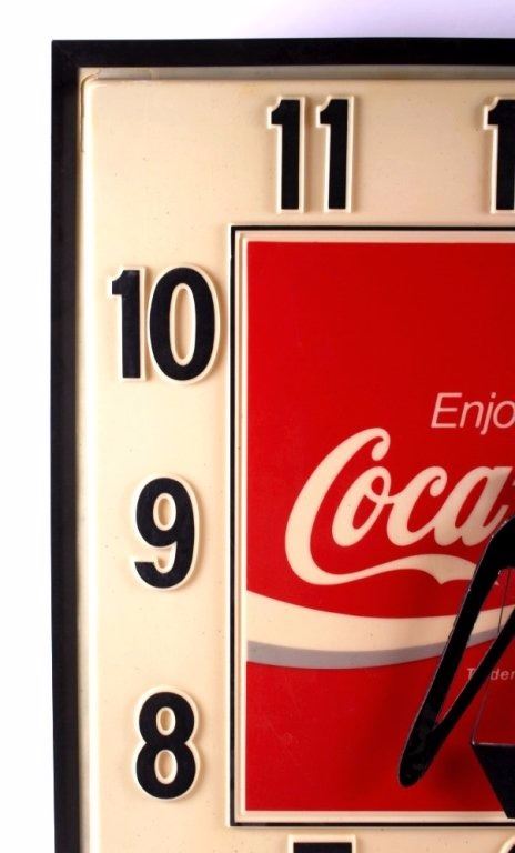 Large Coca Cola Lighted Clock