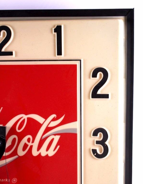 Large Coca Cola Lighted Clock