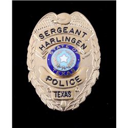 Texas Harlingen Sereant Police Badge