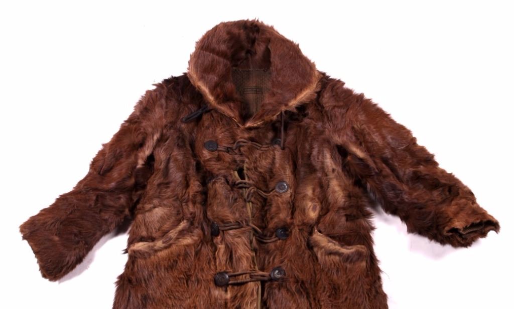 Antique Fur Trapper Era Bear Hide Coat