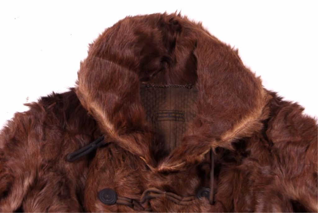 Antique Fur Trapper Era Bear Hide Coat