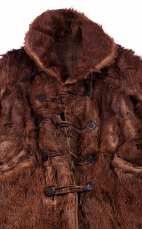 Antique Fur Trapper Era Bear Hide Coat