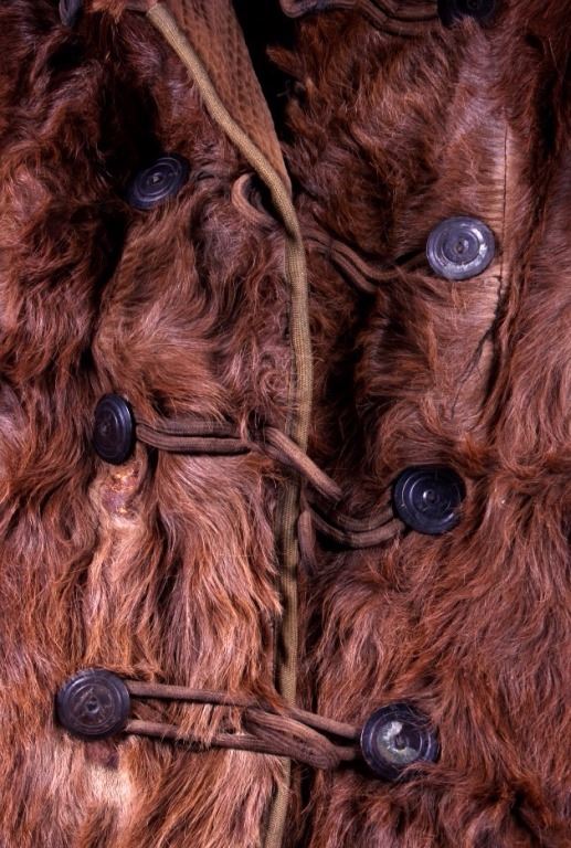 Antique Fur Trapper Era Bear Hide Coat