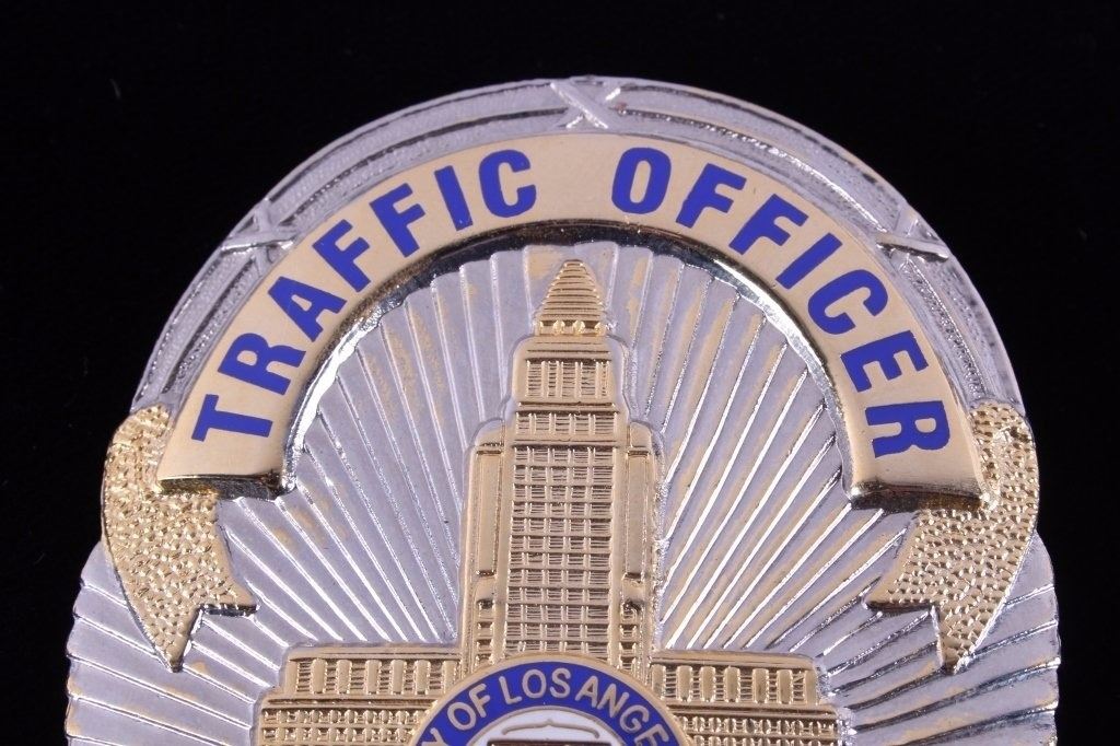 Los Angeles Traffic Officer Police Badge Dragnet