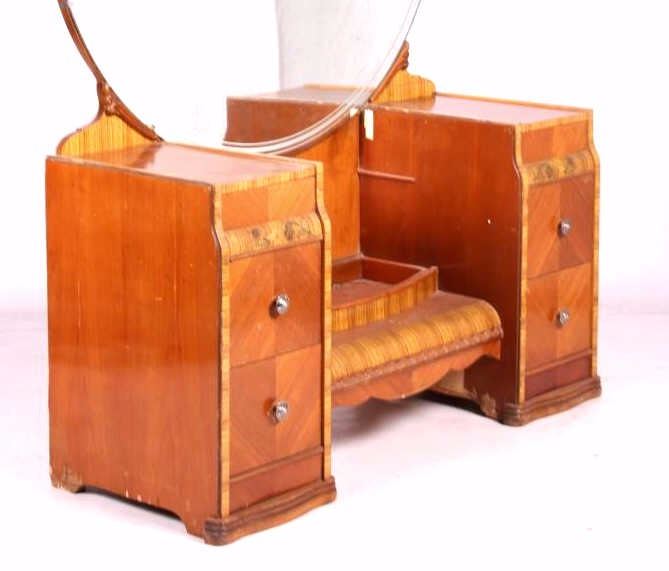 Antique Waterfall Vanity with Mirror