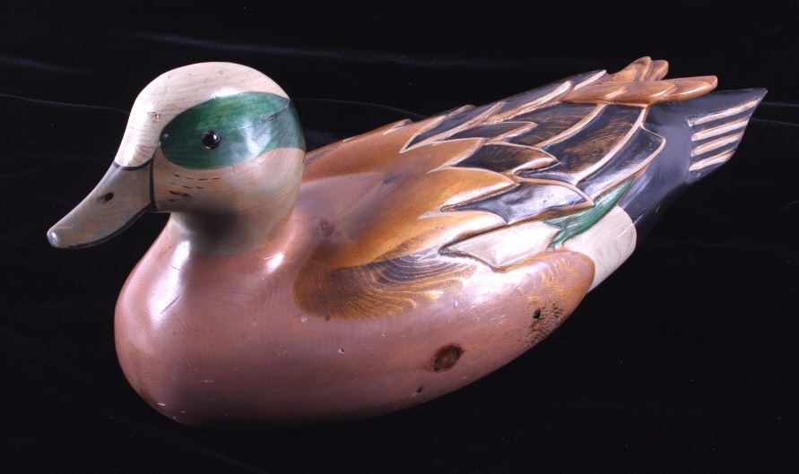 Ducks Unlimited Tom Taber Carved Wooden Gadwall