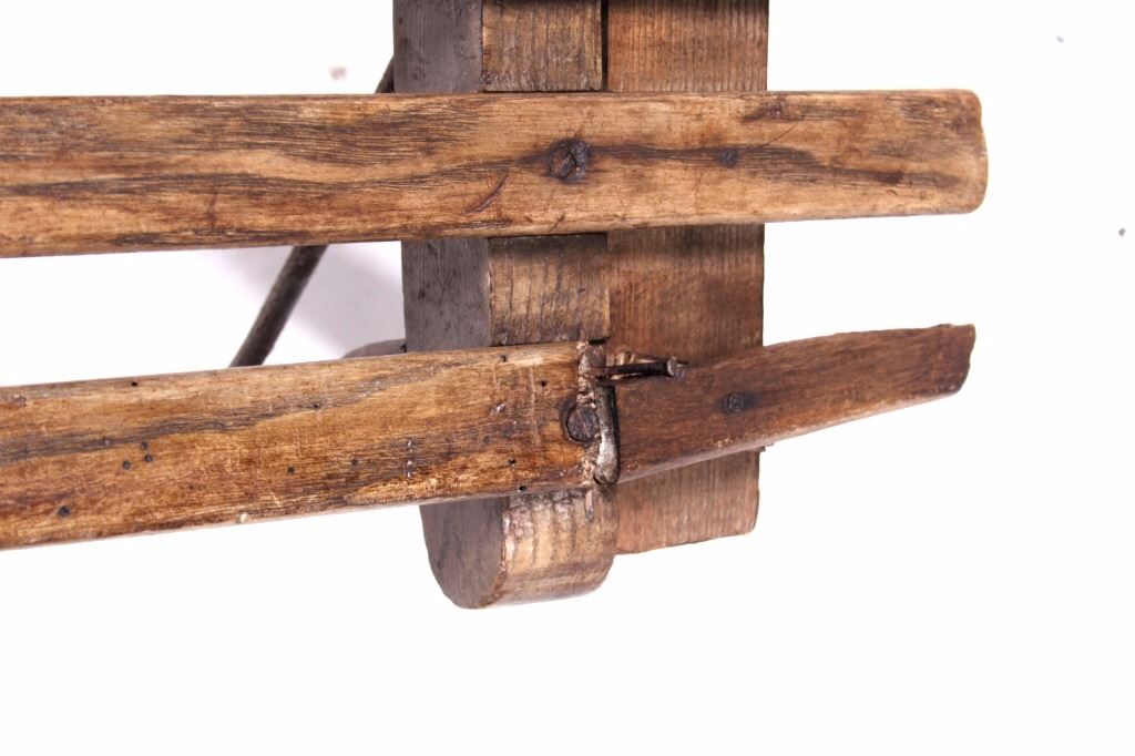 Early Vintage Davos Wooden Norwegian Sled