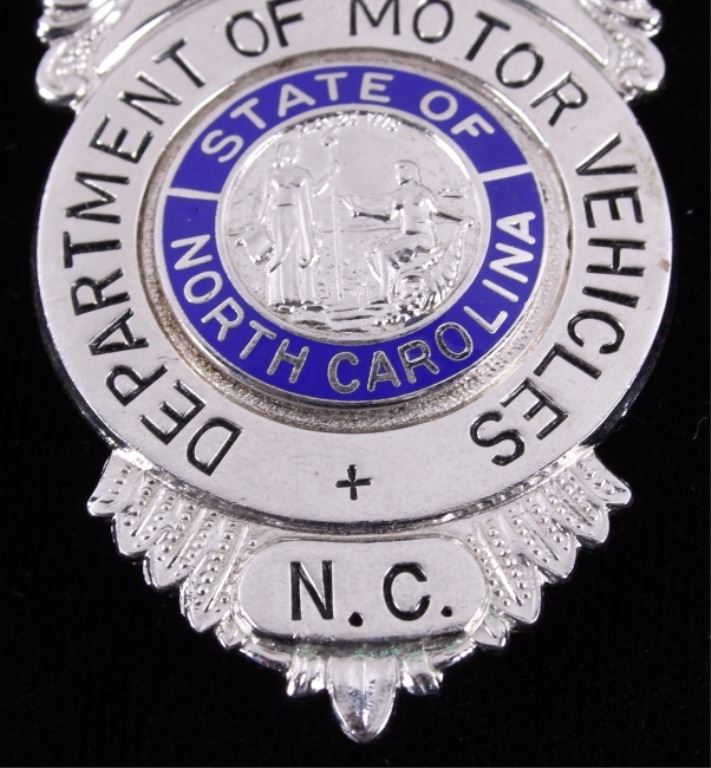 Department of Motor Vehicles North Carolina Badge