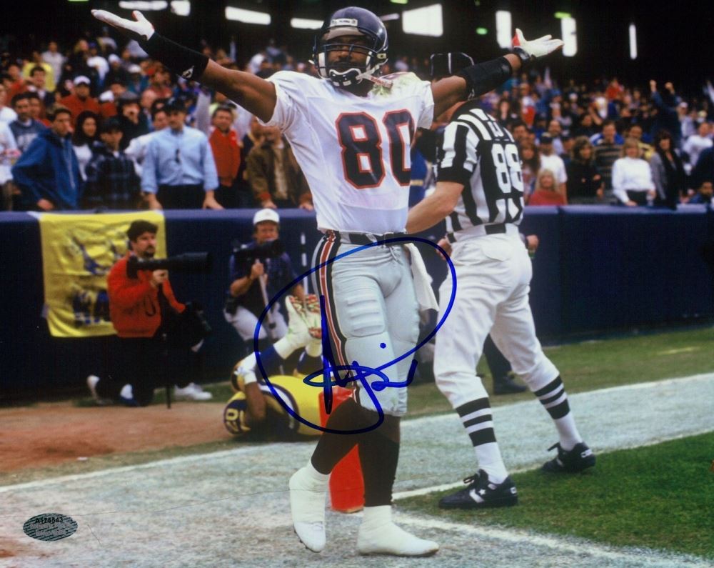 Andre Rison Signed Falcons 8x10 Photo (Schwartz COA)
