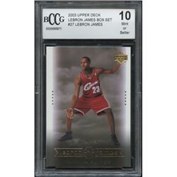 LeBron James 2003 Upper Deck LeBron James Box Set #27 Tall Task (BCCG 10)