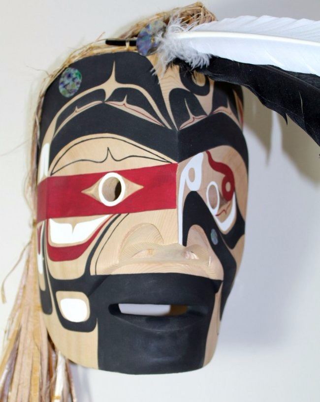 West Coast Native Makah Warrior Mask