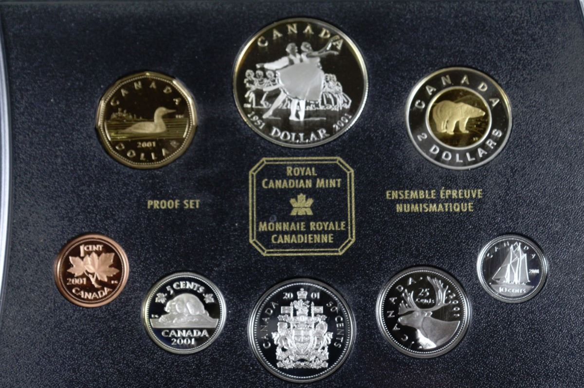ROYAL CANADIAN MINT:2001 SILVER PROOF SET WITH