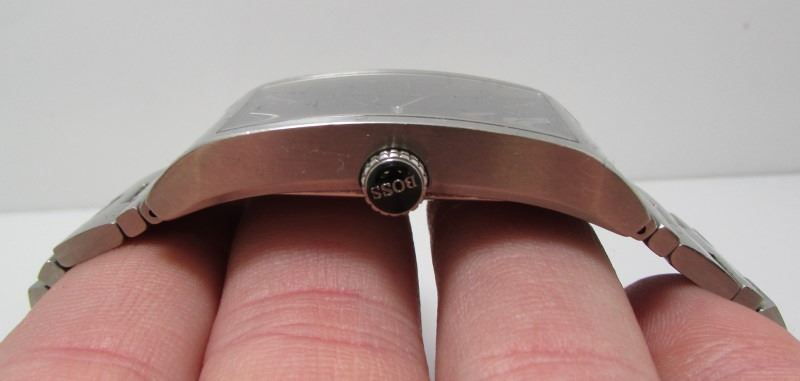 Mens Stainless Steel Hugo Boss Rectangular Face Wrist Watch