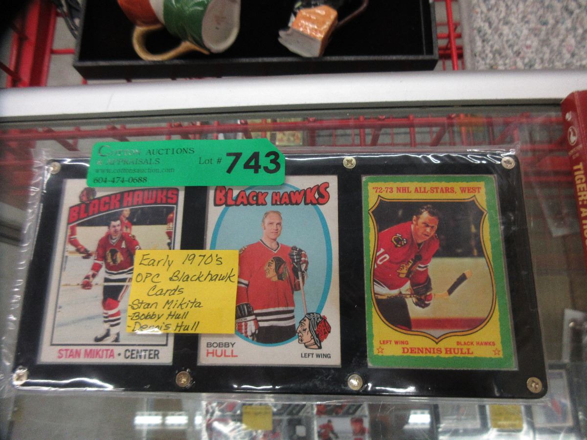 1970's OPC Black Hawk trading cards