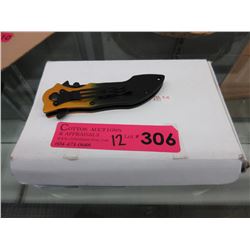 12 New folding knives