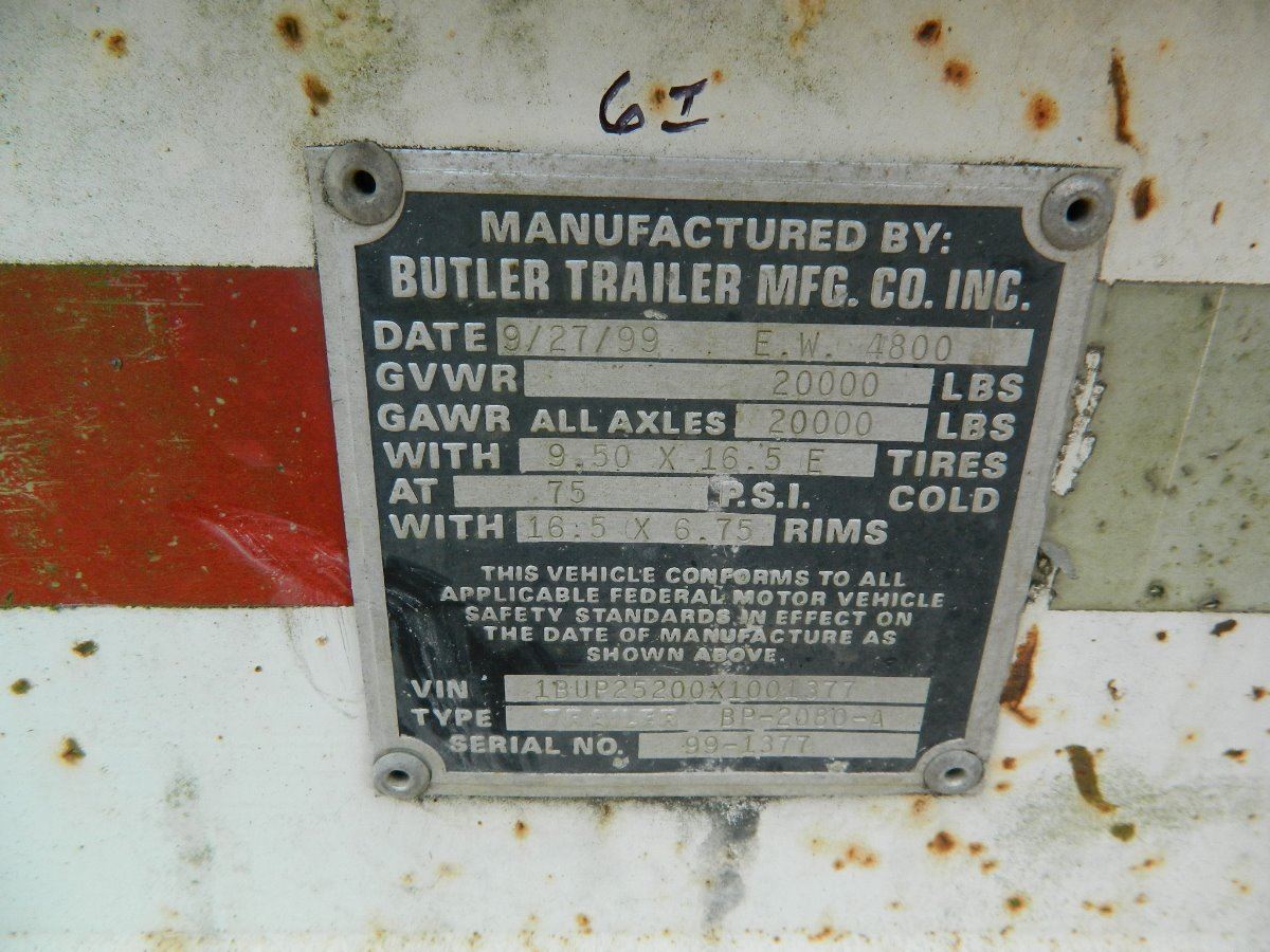 Butler Tandem Axle Pole Trailer, Adjustable, 20,000 GVWR, Air Brakes ...