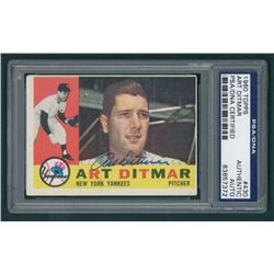 Art Ditmar Signed 1960 Topps #430 (PSA Encapsulated)