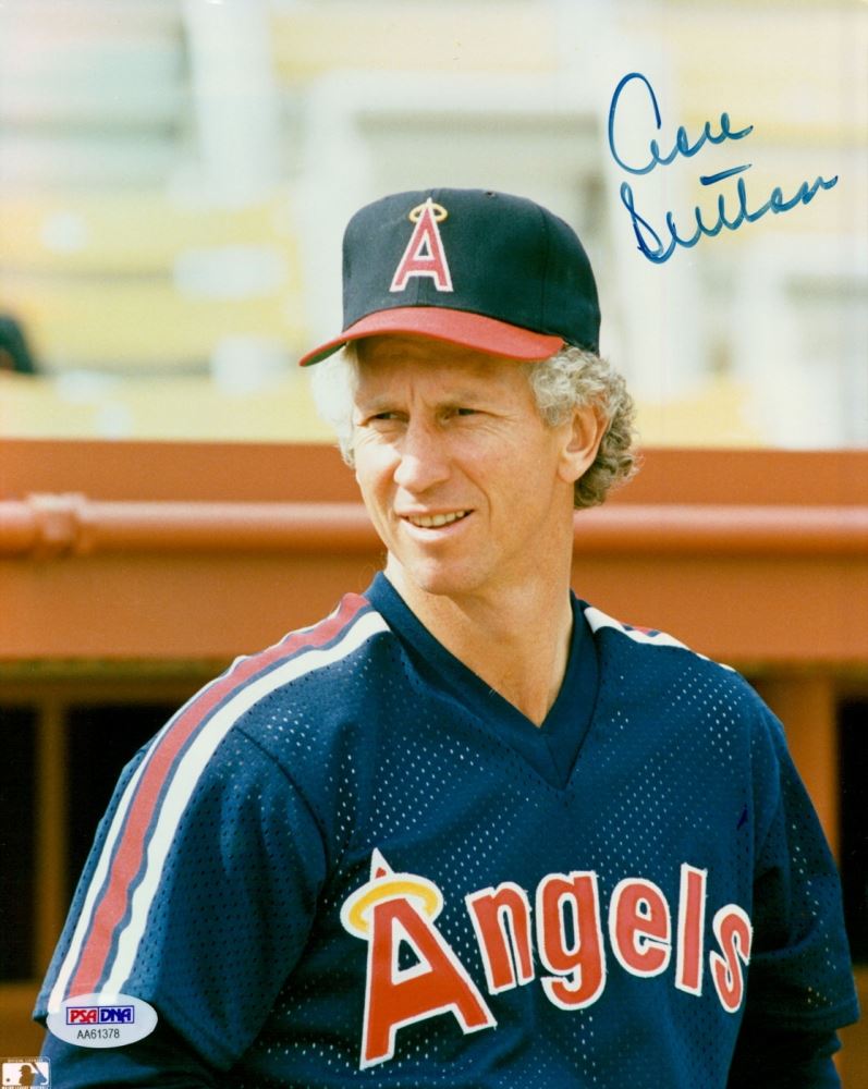 Don Sutton Signed Angels 8x10 Photo (PSA COA)