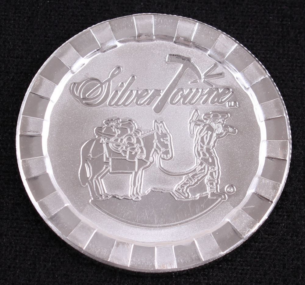 SilverTowne Prospector 1 Troy Oz. Fine Silver Stackable Round