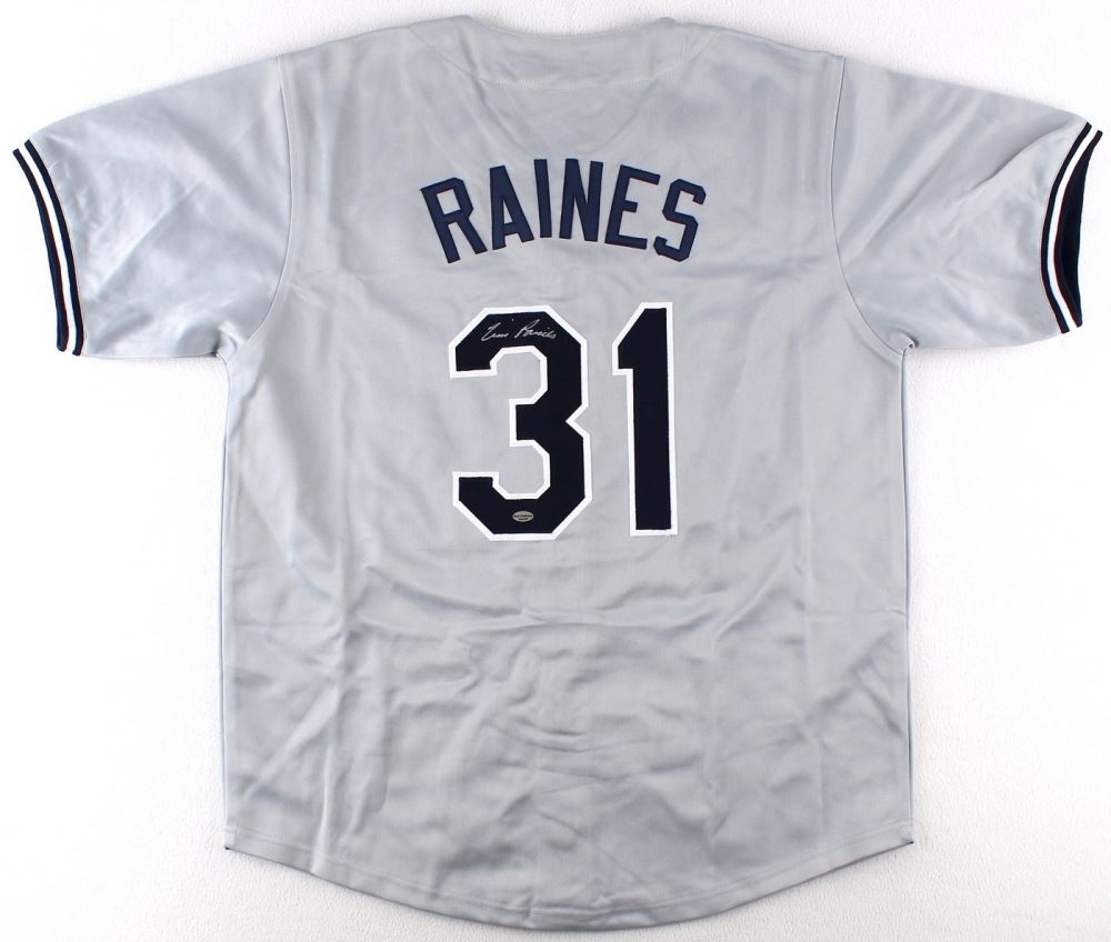 Tim Raines Signed Yankees Jersey (Leaf COA)